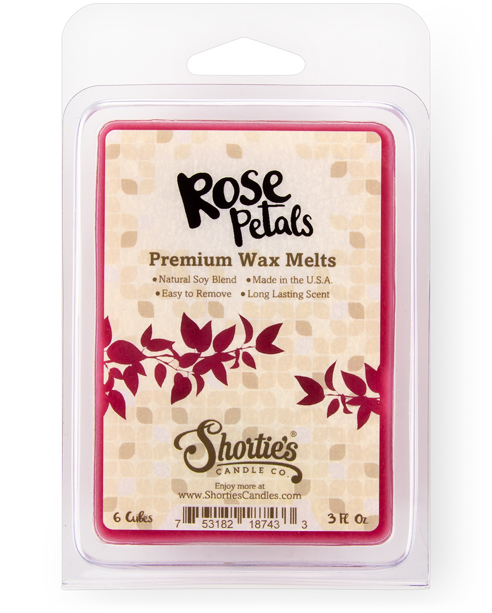 Rose Petals Wax Melts - New Wax Blend - Shortie's Candle Company